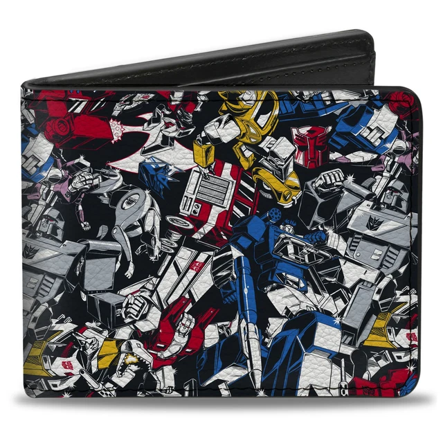 BI-FOLD WALLET TRANSFORMERS Autobot and Decepticon Robots and Alternate ...