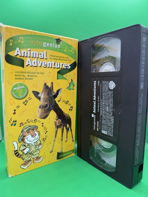 BABY GENIUS - Animal Adventures VHS Tape 2002 Children’s Kids ...
