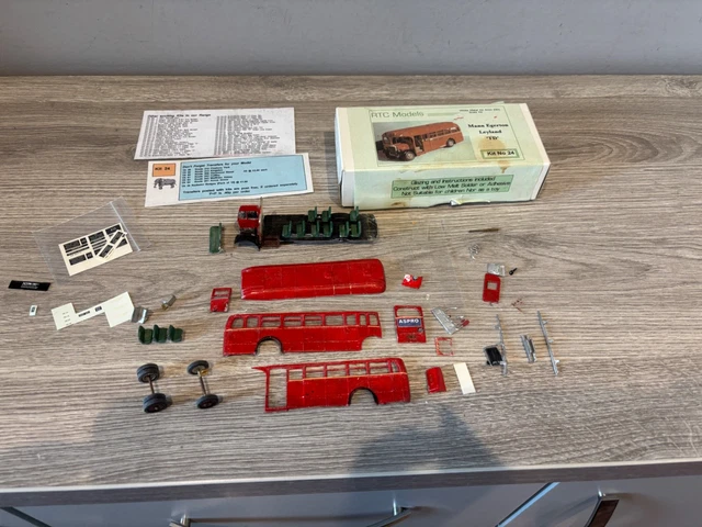 RTC MODELS NO.24 Mann Egerton Leyland TD bus model kit 4mm Scale Spares ...