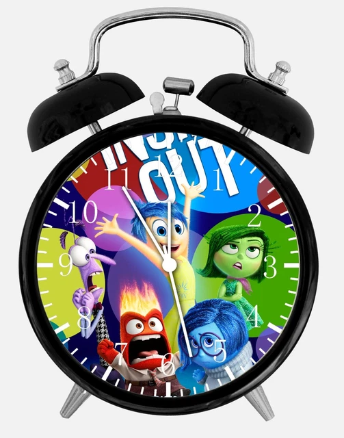 DISNEY INSIDE OUT Alarm Desk Clock 3.75" Room Office Decor E59 Nice For ...