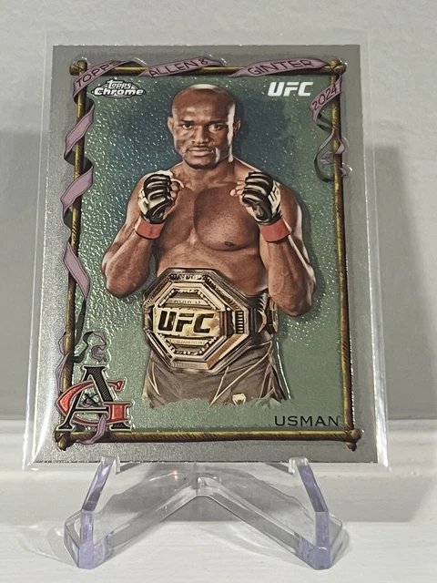 KAMARU USMAN 2024 Topps chrome UFC Allen and Ginter #AAG-27 poids moyen ...