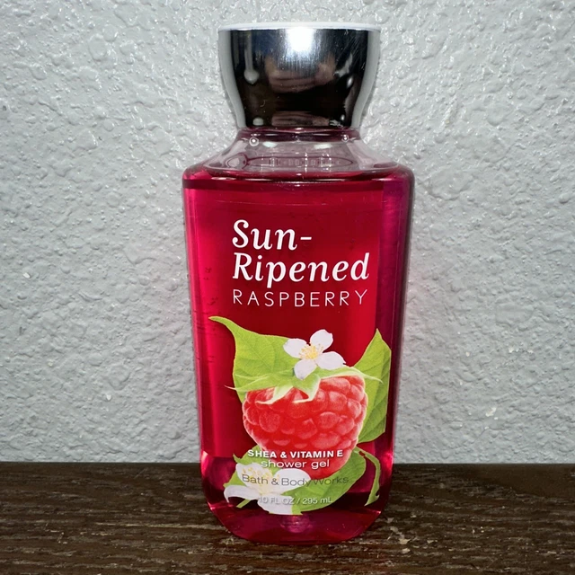 NEW BATH & Body Works SUN RIPENED RASPBERRY Shower Gel 10 fl oz $16.56 ...