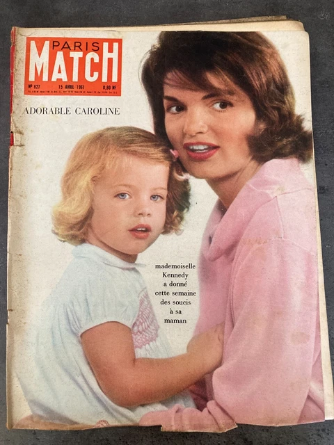 PARIS MATCH N°627 15/04/1961 JACKIE CAROLINE KENNEDY EICHMANN MORISOT ...