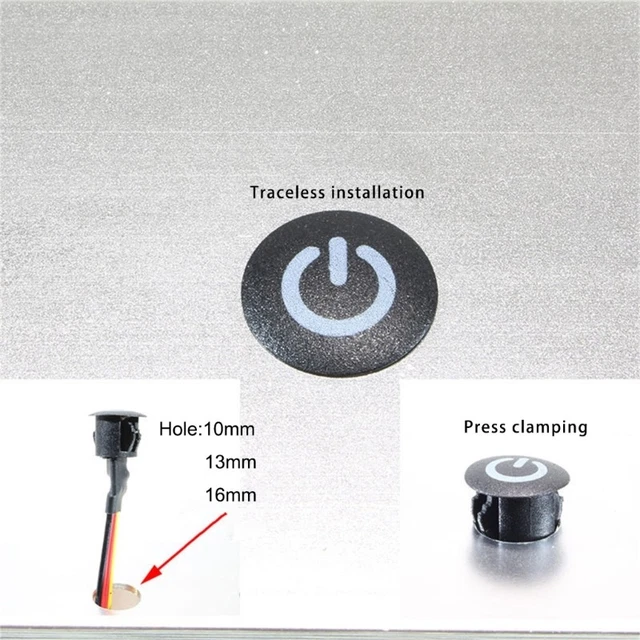 DIMMABLE TOUCH SENSORS Button Home Touch LED Switches Sensors Easy to ...