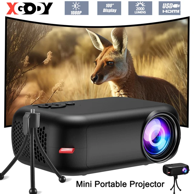 LED PROJECTOR 1080P Full HD Home Party Theater Cinema Portable Pocket ...