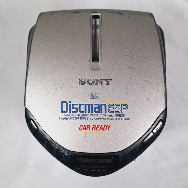 VINTAGE SONY D-E307CK Discman Portable CD Player Walkman Silver/Grey £ ...