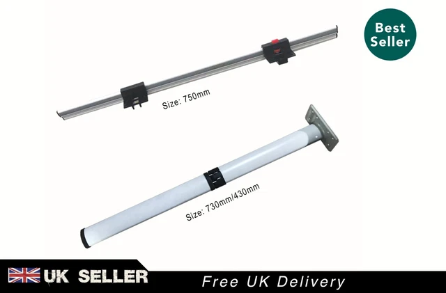 CENTRE FOLDING TABLE Leg and Slider Rail Caravan/Campervan/Motorhome ...