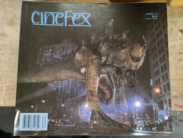 CINEFEX MAGAZINE NO.74; Film SFX / VFX, Godzilla, X Files, Lost In ...