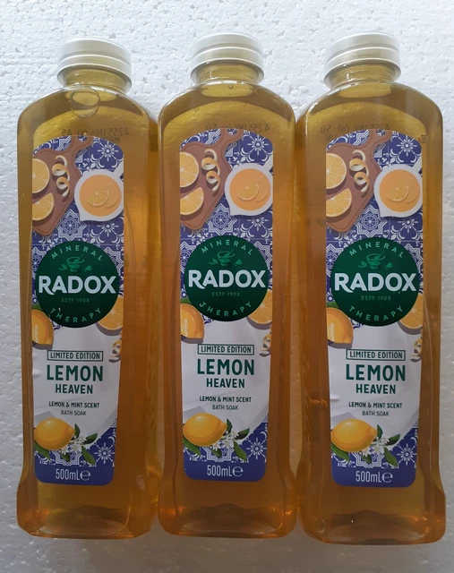 RADOX LEMON HEAVEN, LEMON & MINT SCENT BATH SOAK 3x500ml £9.99 ...