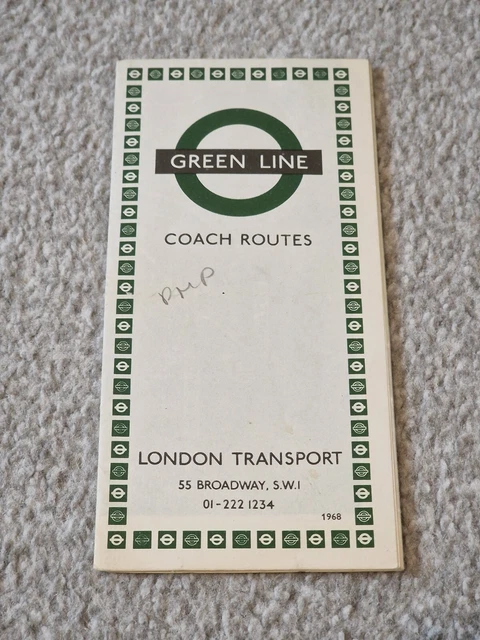 LONDON TRANSPORT GREEN Line Coach Routes Map (1968) £0.99 - PicClick UK