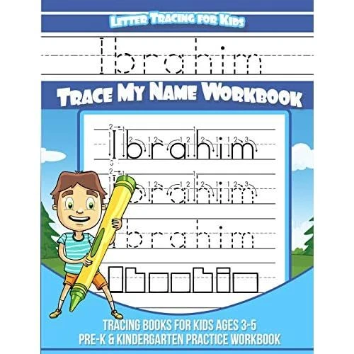 IBRAHIM LETTER TRACING for Kids Trace my Name Workbook: - Paperback NEW ...