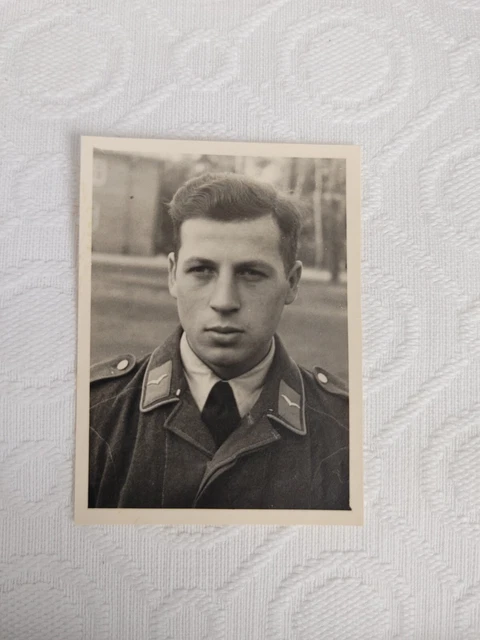 WW2 ERA GERMAN Wehrmacht army soldier portrait vintage photo postcard ...