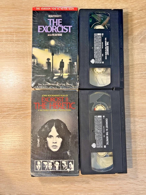 THE EXORCIST VHS Lot 1 2 II The Heretic Warner Bros. Horror Movie 1973 ...