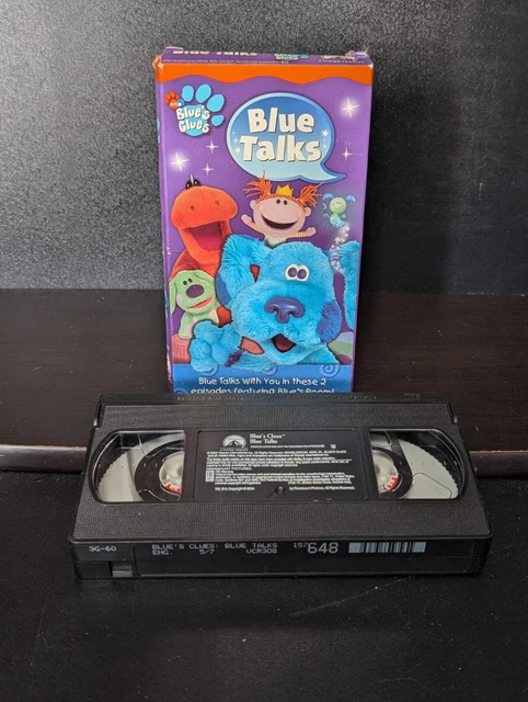VINTAGE NICK JR. Blue's Clues- Blue Talks VHS 2004-Blue's Clues VHS ...