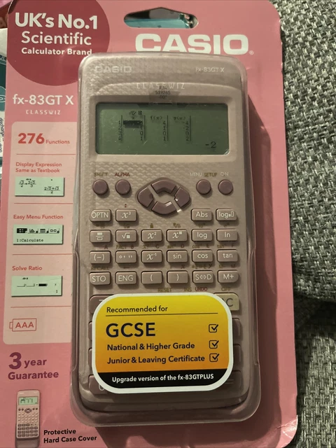 CALCOLATRICE SCIENTIFICA CASIO FX-83GTX, approvata esame Regno Unito ...