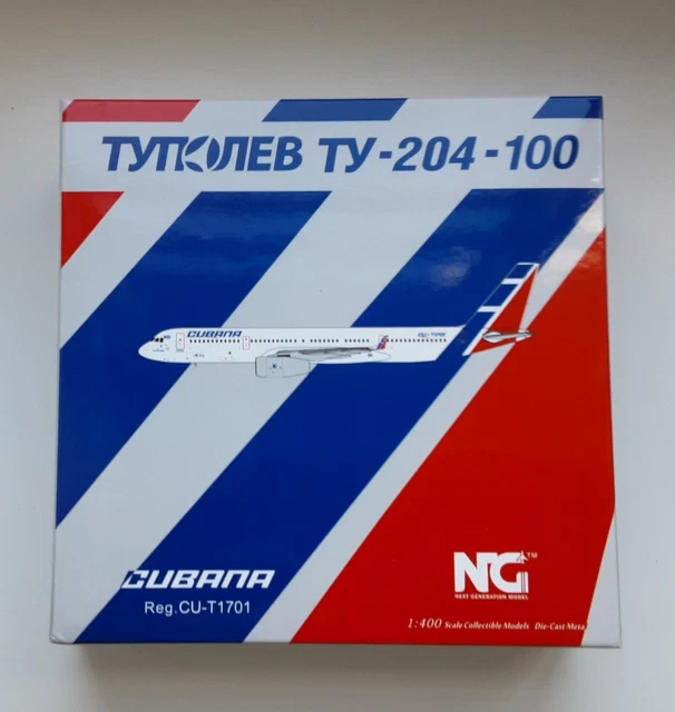 NG MODEL TUPOLEV Tu-204 Cubana CU-T1702 1:400 Modellflugzeug EUR 32,00 ...