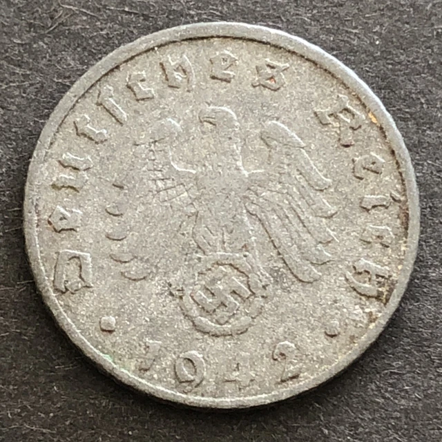 GERMANY-1942-THIRD REICH-5 REICHSPFENNIG Coin-World War 2 -Mint A ...