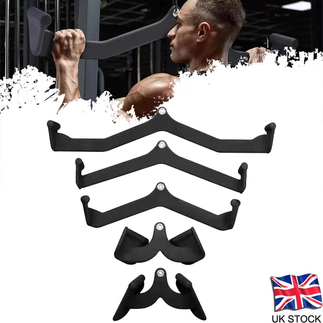 LAT PULLDOWN ATTACHMENT Set T-bar V-bar Pulley Cable Attachments OR ...