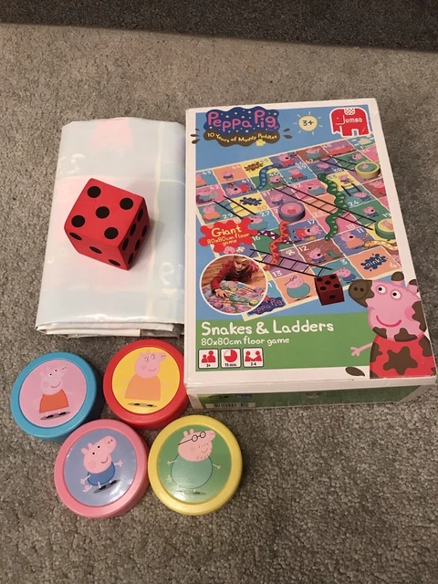 PEPPA PIG GIANT Snakes And Ladders Game, Peppa Pig, Snakes & Ladders, 3 ...