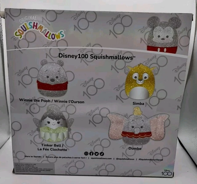 SQUISHMALLOWS 5& DISNEY 100 Glitter Plush Simba Dumbo Tinkerbell ...