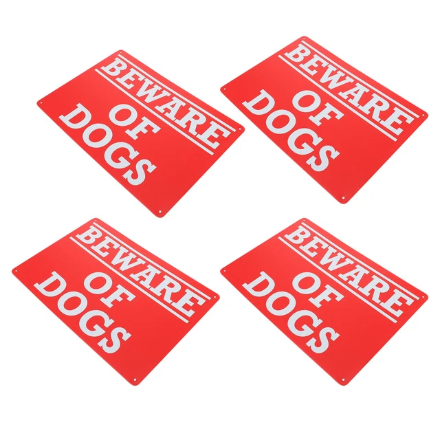 WARNING DOG SIGN Yard Warning Signs Dog Security Dog Sign Beware Of ...