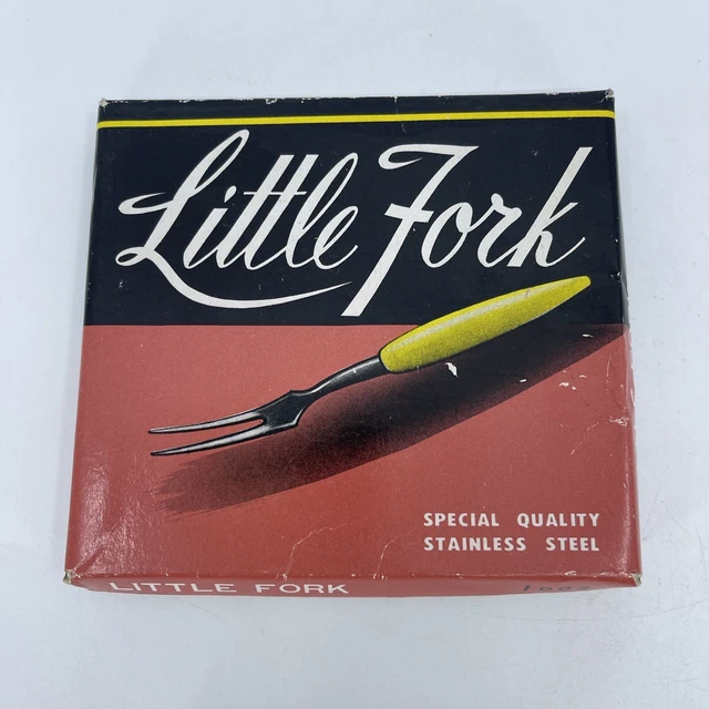 1960'S LITTLE FORK STAINLESS STEEL Cocktail forks X 15 Vintage Retro ...