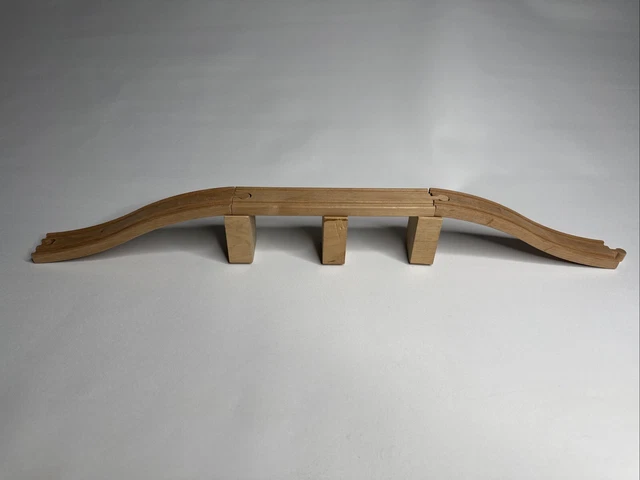 WOODEN TRACK SUPPORTS And Risers (Fits BRIO, Learning Curve etc) £6.99 ...