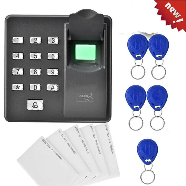 ZKTECO FINGERPRINT LOCK Biometric Door Access Control RFID Card Reader ...