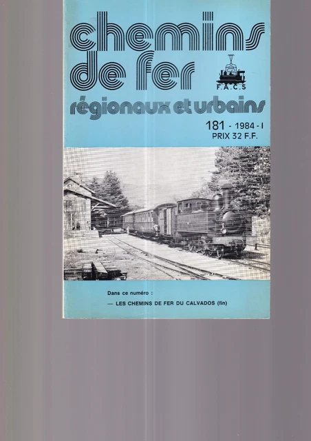 CHEMINS DE FER Reg. & Urbains N°181 Chemins De Fer Du Calvados (Fin ...