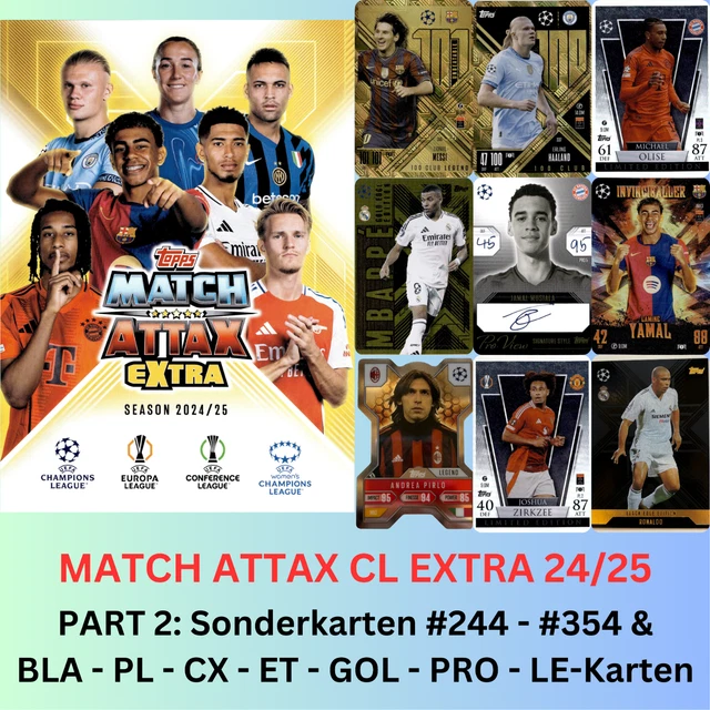 TOPPS MATCH ATTAX EXTRA 24/25 -SONDERKARTEN aussuchen Champions League 2024/2025 EUR 1,99 ...