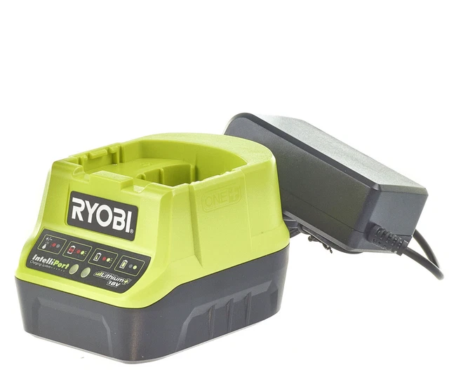 RYOBI 18V ONE+ Battery Charger RC18120, All 18V ONE+ Batteries UK Plug ...