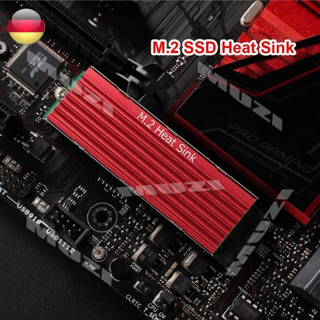 DISIPADOR TÉRMICO DISIPADOR térmico disco duro aluminio NVME NGFF M.2 2280 SSD -D EUR 4,60 ...