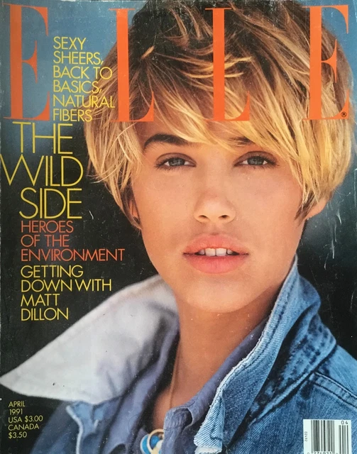 ELLE FASHION MAGAZINE 1991 April Emma Wiklund Cover $40.00 - PicClick CA
