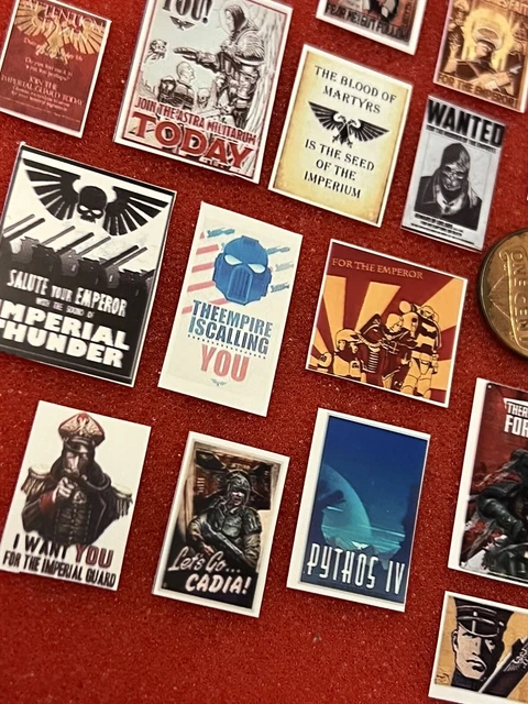 28MM 40K SCI Fi LEGION Empire Propaganda Poster Warhammer Terrain £4.91 ...