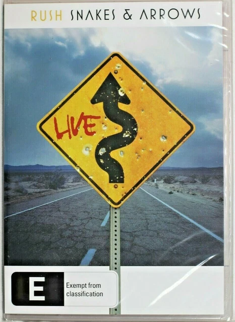 RUSH: SNAKES AND Arrows Live 3x DVD Region 4 - New Sealed - Tracking ...