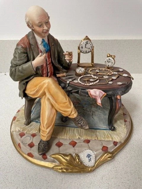 CAPODIMONTE PORCELAIN "The Watch Maker" £249.00 - PicClick UK