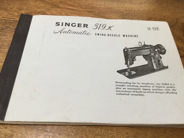 VINTAGE SINGER SEWING Machine Reproduction Instruction Book. 319K. NEW ...