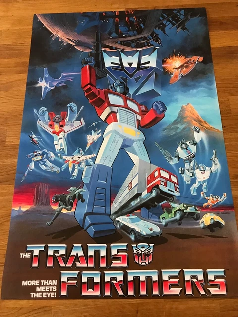 LARGE POSTER TRANSFORMERS Animated Movie 430mm x 640mm (bit bigger than ...