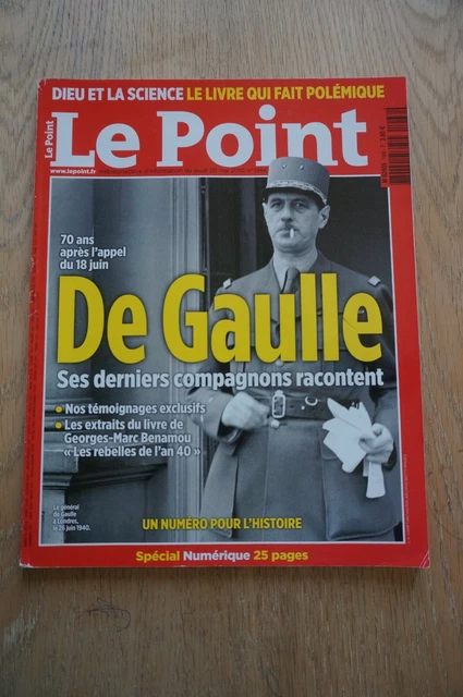REVUE LE POINT sur le Général de Gaulle (Mai 2010) EUR 5,00 - PicClick FR