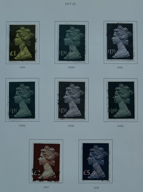 QEII 1977 machin high value set + 1988 castles, used - D321 £2.00 - PicClick UK