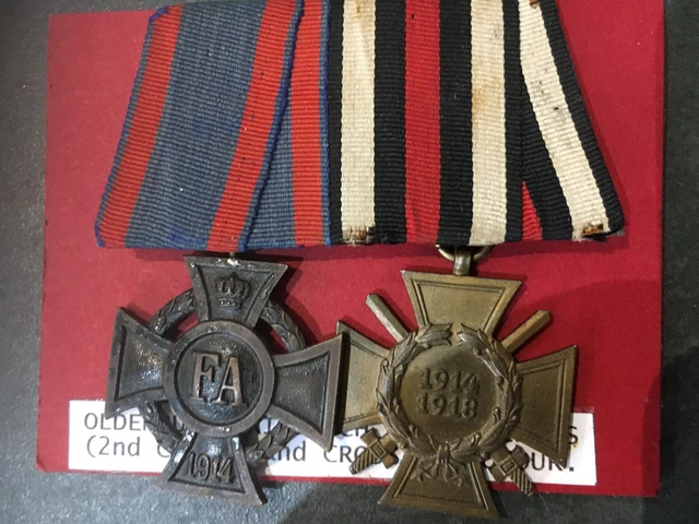 WW1 GERMAN MEDAL group, (mounted on original bar). £60.00 - PicClick UK