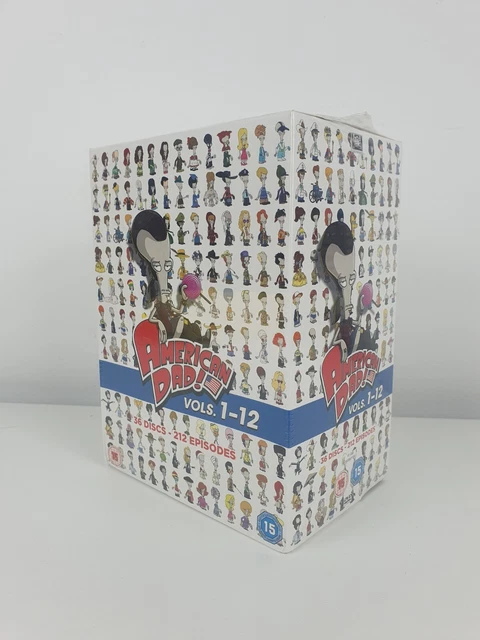 AMERICAN DAD BOX Set - Complete Season Vols 1 - 12 DVD - 212 Episodes ...