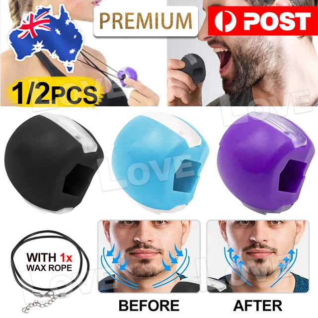 MUSCLE TONING JAW Exerciser Fitness Facial Toner Ball Neck Face JawLine ...