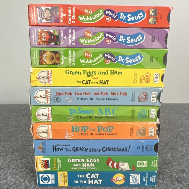 Lot Of 10 Dr Seuss Video Classics Vhs Cat In The Hat Green Eggs And Ham Eur 31 36 Picclick Fr
