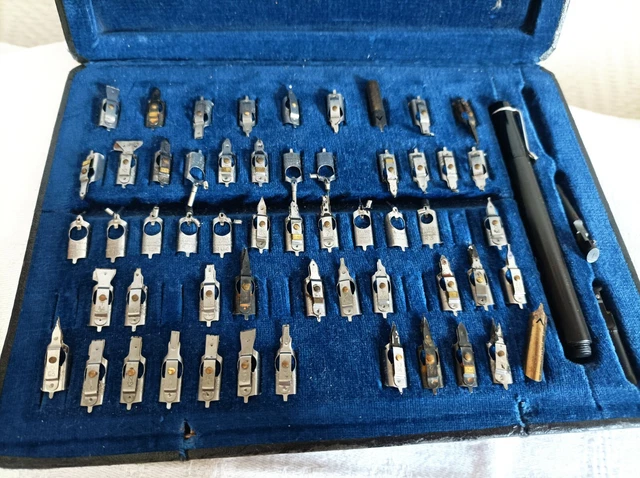 ANCIENNE BOITE AVEC Porte Plume Et Plumes Pelikan Graphos, Germany EUR ...