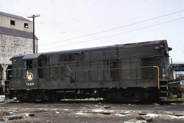 CNJ JERSEY CENTRAL FM switcher 1509 dupe railroad slide Jersey City, NJ ...