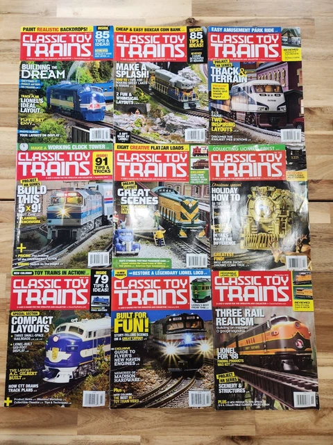 CLASSIC TOY TRAINS Magazine Complete Year, 9 Issues - 2018 $22.00 ...