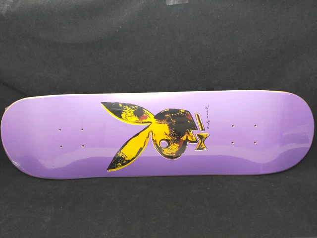 COLOR BARS SKATEBOARD Deck X Andy Warhol Playboy Lavender 8.25 USA Made ...