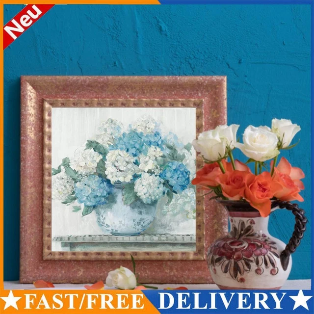 PAINT BY NUMBERS Kit DIY Hydrangea Hand Oil Picture Craft Home Wall ...