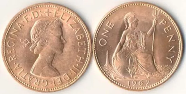 15 Coins Bu Great Britain Penny Queen Elizabeth Ii Uncirculated 1954 1970 Km897 £7397 Picclick Uk